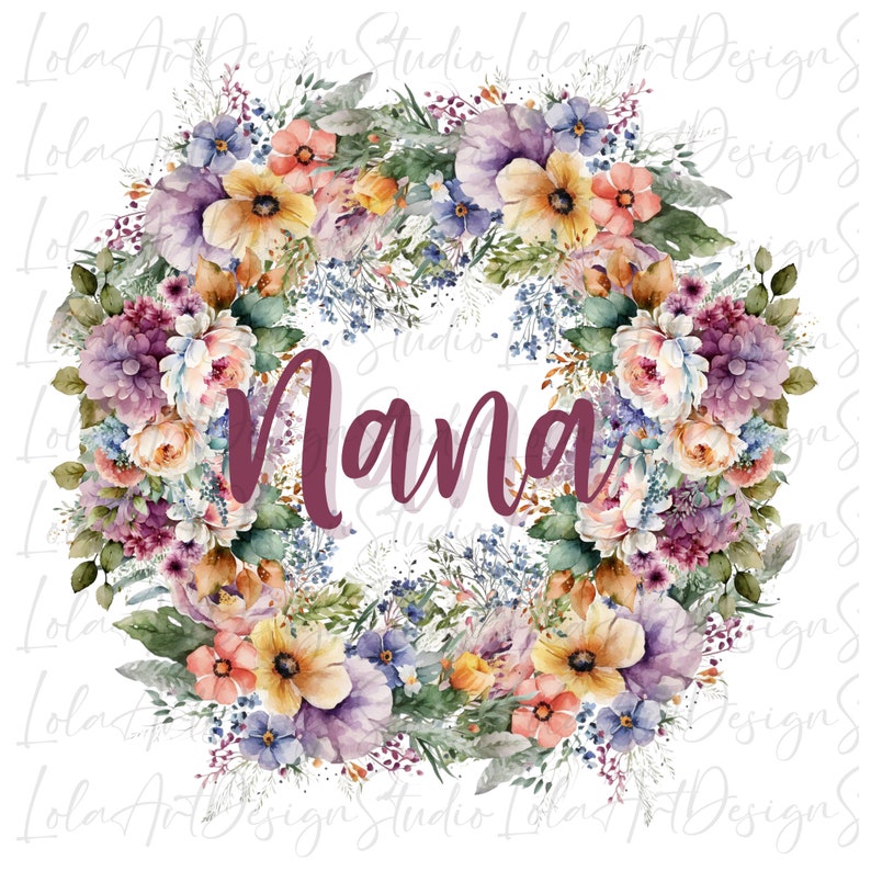 Floral Nana PNG Sublimation Design, Easter Boho Nana Shirt Design Png ,nana Clipart, Spring ...
