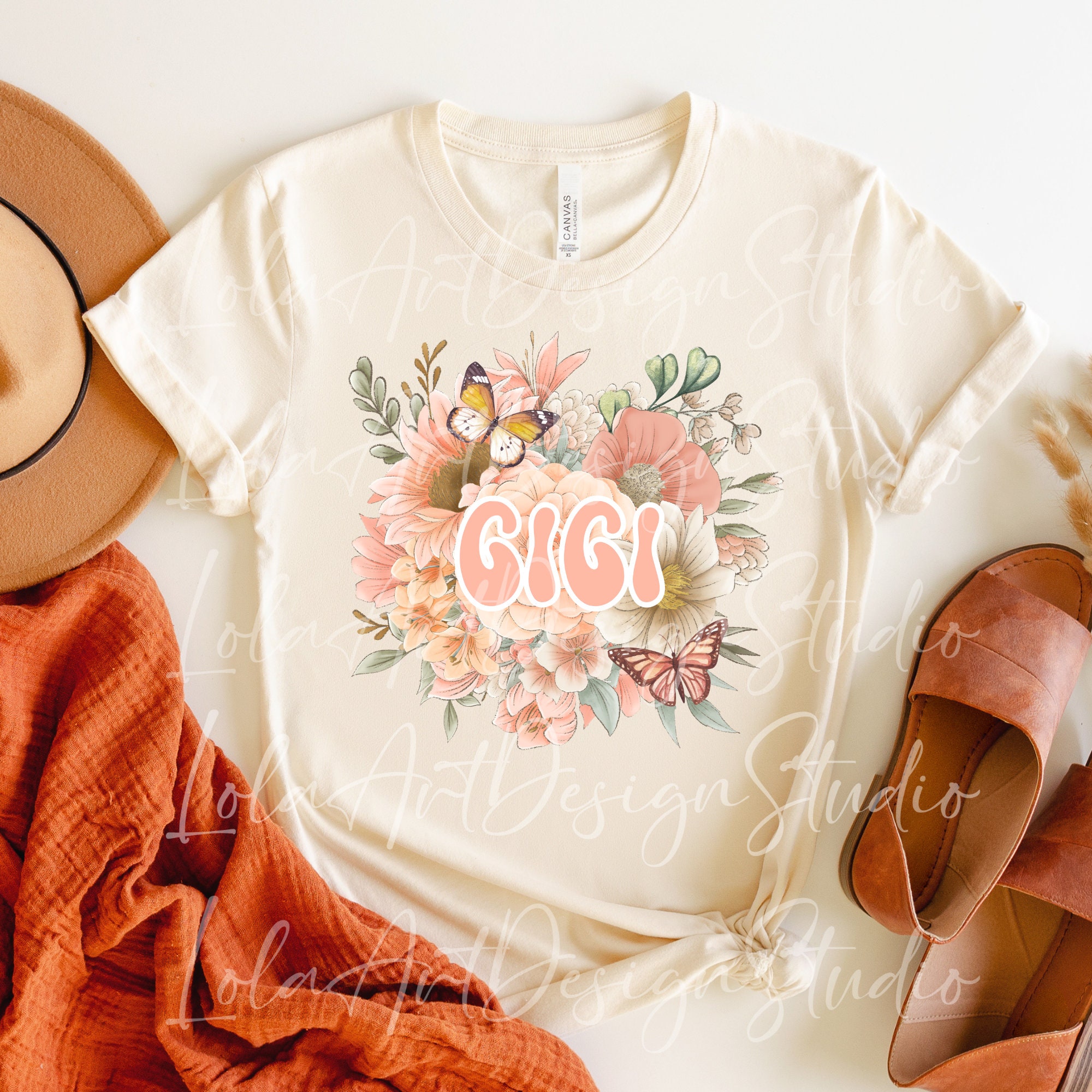 Gigi PNG for Sublimation Boho Gigi Shirt Design Png Floral - Etsy