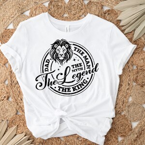 Father's Day Svg and Png Sublimation Design Image, Lion Dad the Man the ...