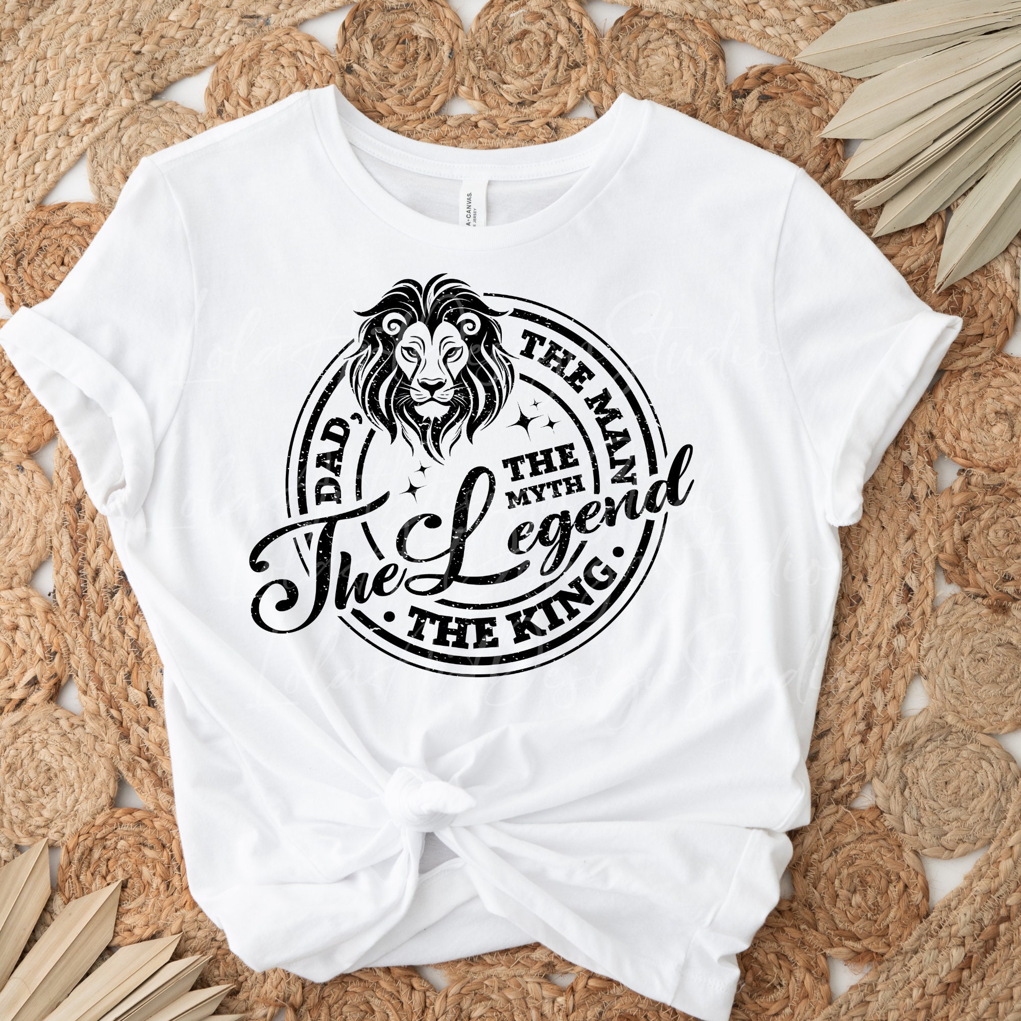 Father's Day Svg and Png Sublimation Design Image, Lion Dad the Man the ...