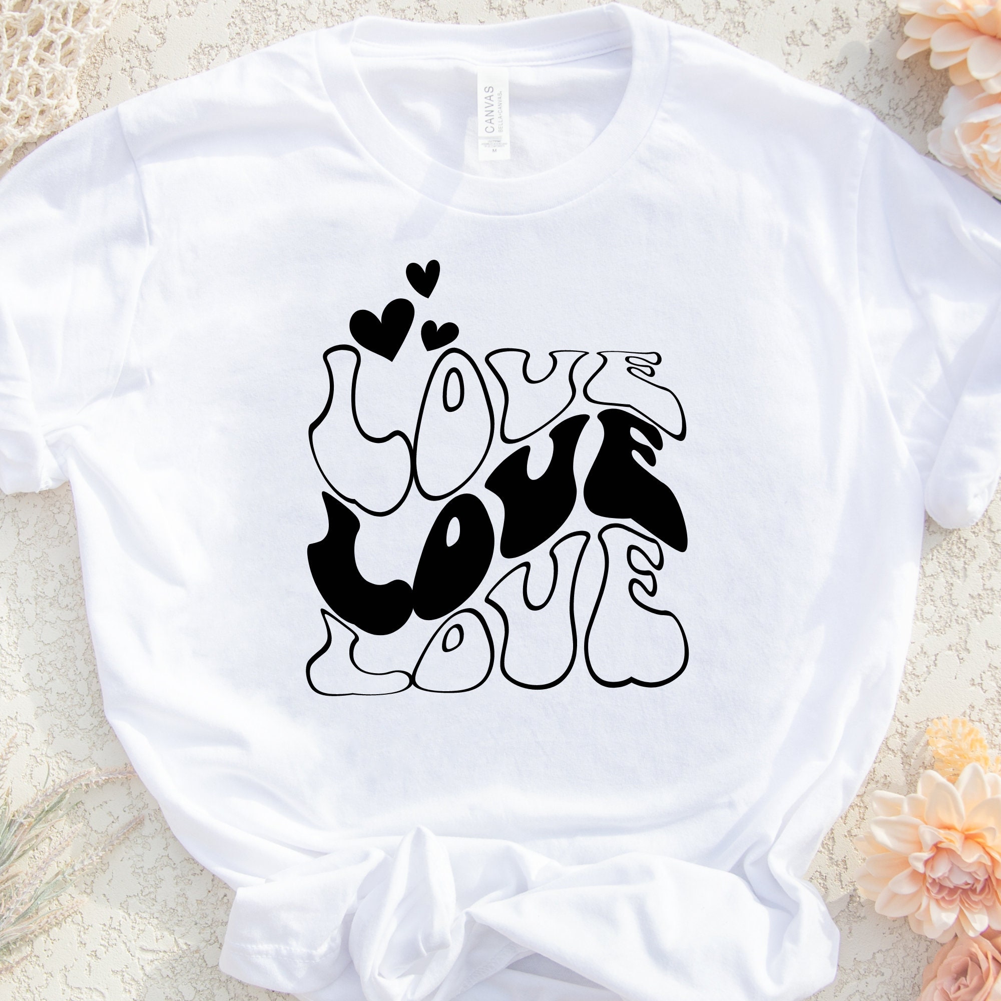 Love Svg and Png Files for Cricut, Love With Hearts Svg, Love PNG ...