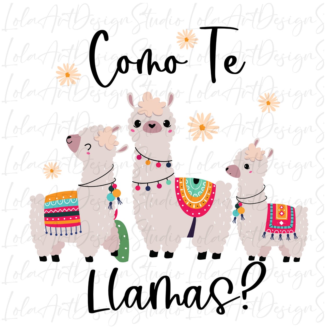 Como Te Llamas Png Sublimation, Cute Boho Llama Png, Llama Png for Shirt, Mexican Holiday Png ...