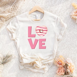 Love Pink Valentines PNG Sublimation, Valentine's Day Pink Shirt Design ...