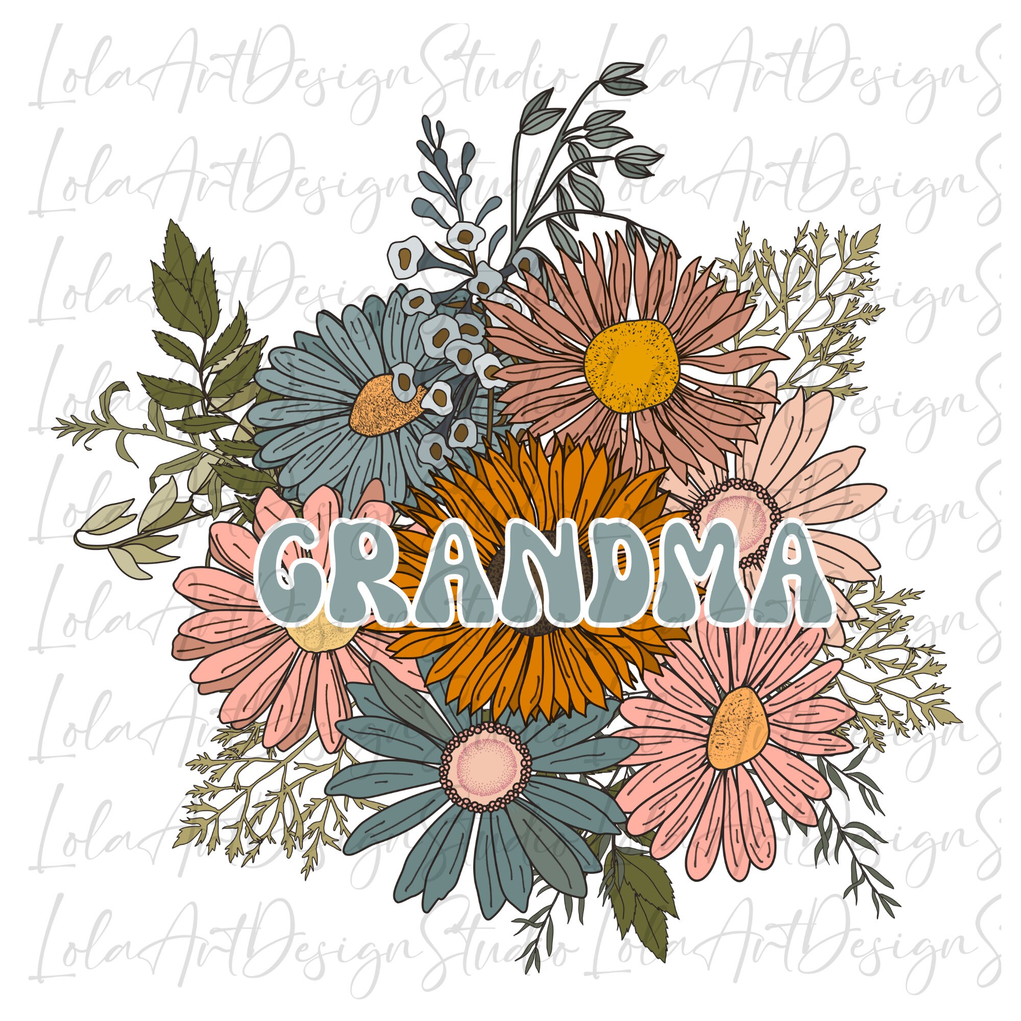 Grandma PNG for Sublimation Boho Grandma Shirt Design Png - Etsy