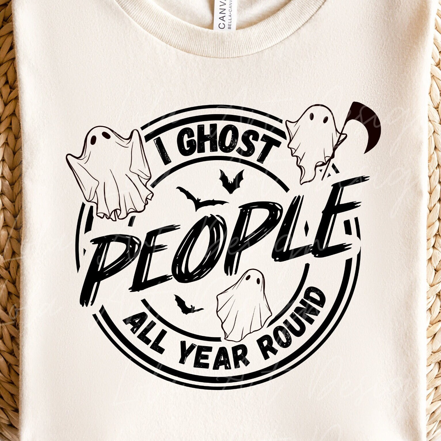 I Ghost People All Year Round Svg & Png Sublimation Design, Funny Sarcastic Halloween Ghosts ...