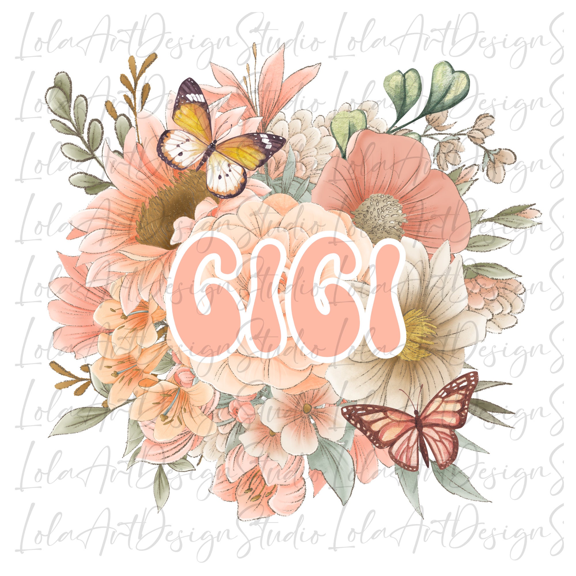 Gigi PNG for Sublimation Boho Gigi Shirt Design Png Floral - Etsy
