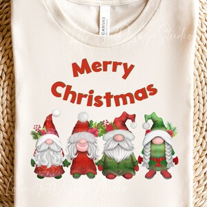 Merry Christmas Gnomes Png Sublimation Design Red Christmas - Etsy