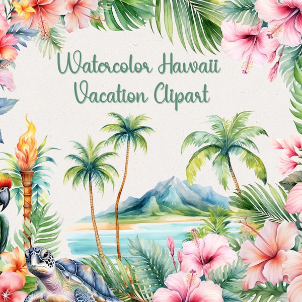 Hawaii Clipart - Etsy