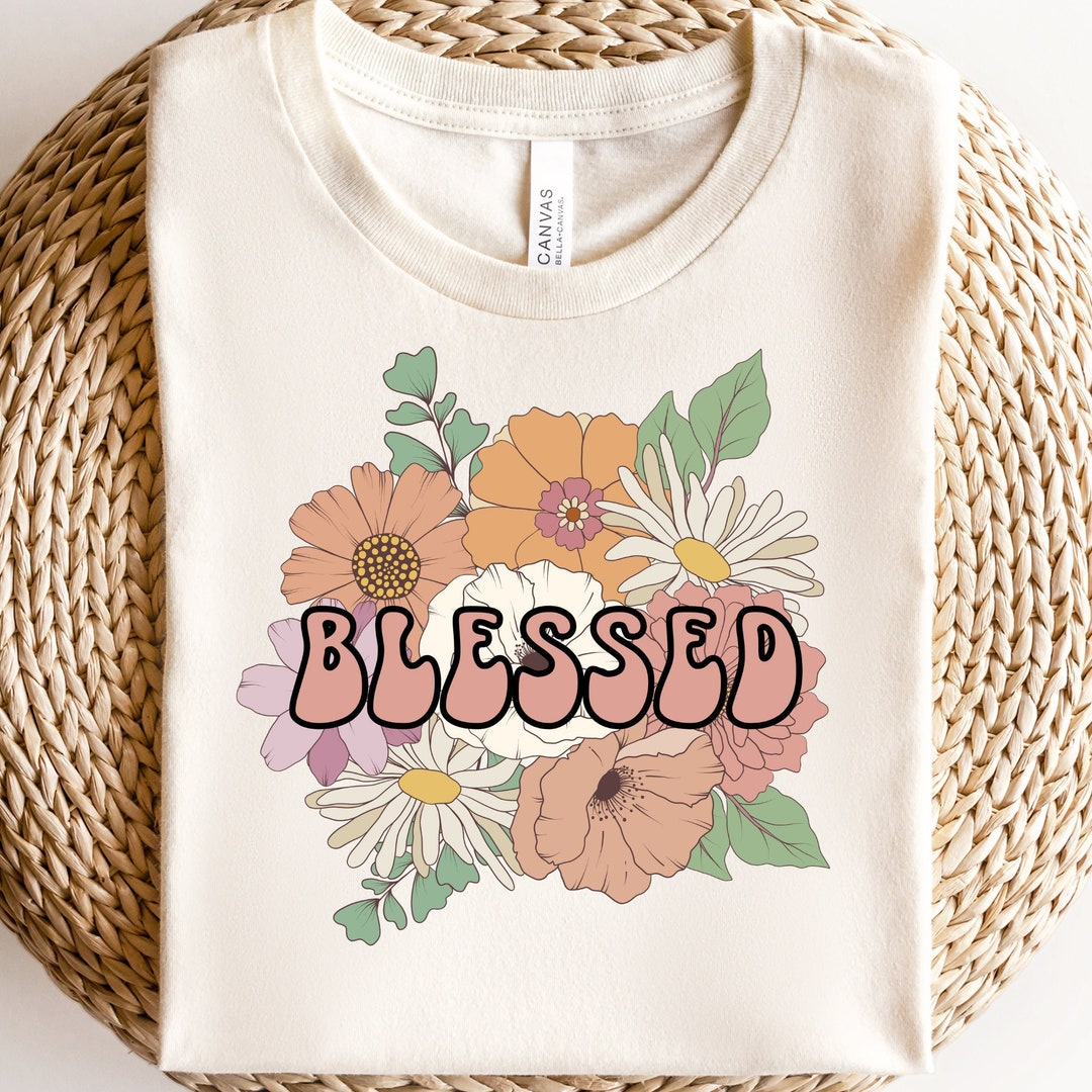Blessed PNG for Sublimation, Boho Blessed Shirt Designs Png, Blessed ...