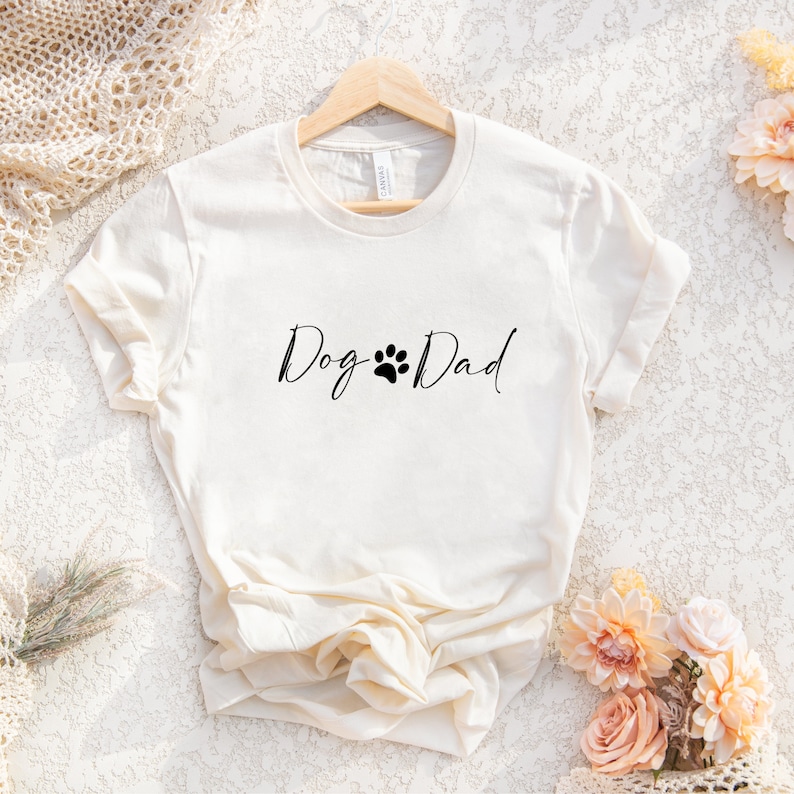 Dog Dad SVG and PNG for Sublimation, Dog Dad Paw Shirt Designs Png, Dog ...