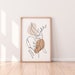 One Line Art Romantic Couple, Boho Minimalistic Wall Art Print,gift for ...