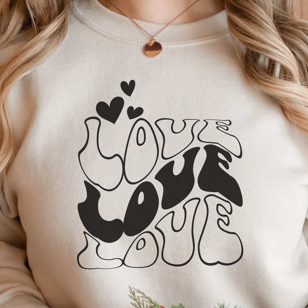 Love Svg and Png Files for Cricut, Love With Hearts Svg, Love PNG ...