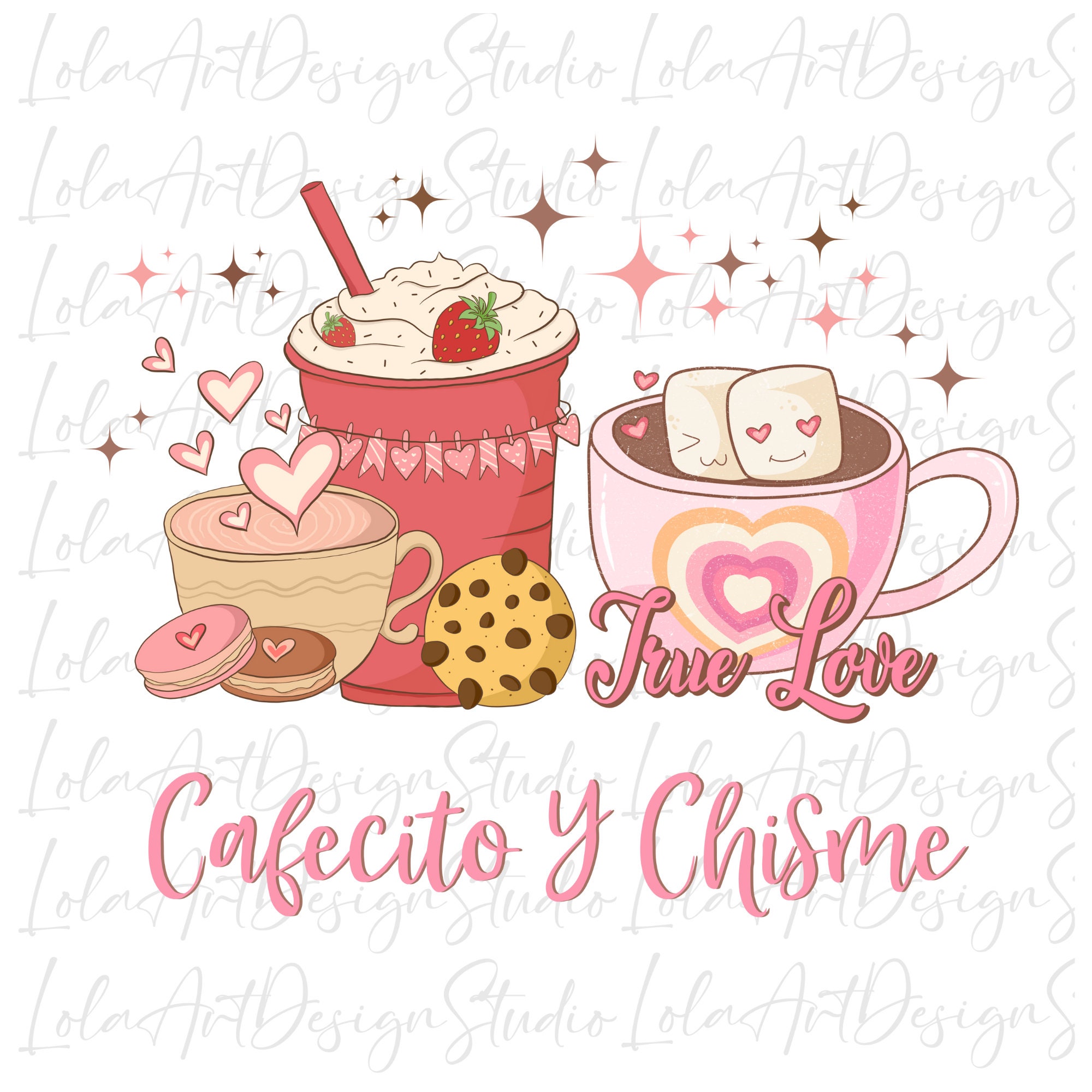 Cafecito Y Chisme Png Latte Coffee PNG Sublimation Design - Etsy