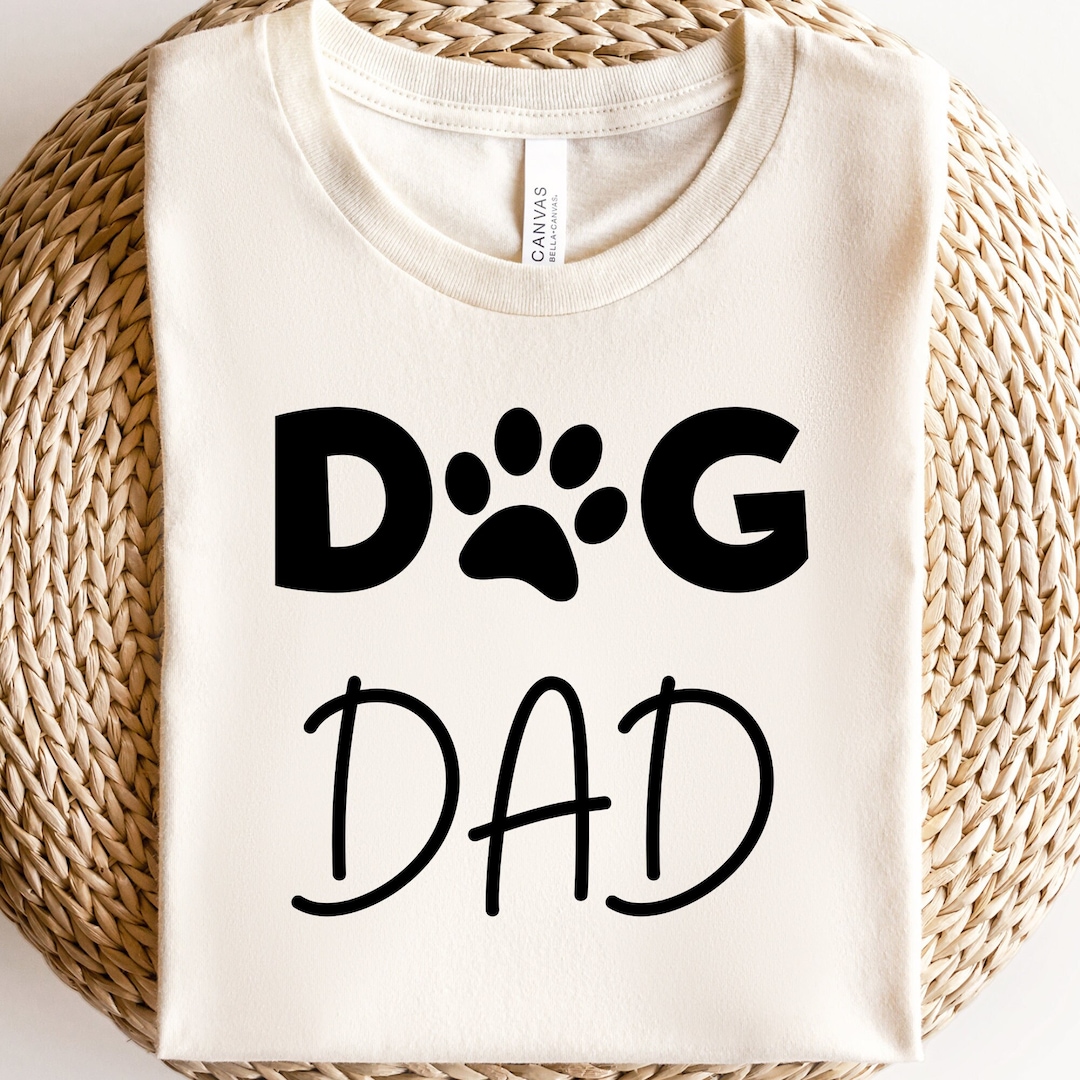 Dog Dad PNG for Sublimation, Dog Dad Paw Shirt Designs Png, Dog Lover ...