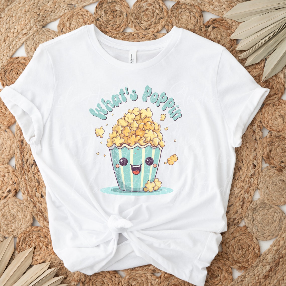 What's Poppin PNG File for Sublimation Retro Popcorn - Etsy