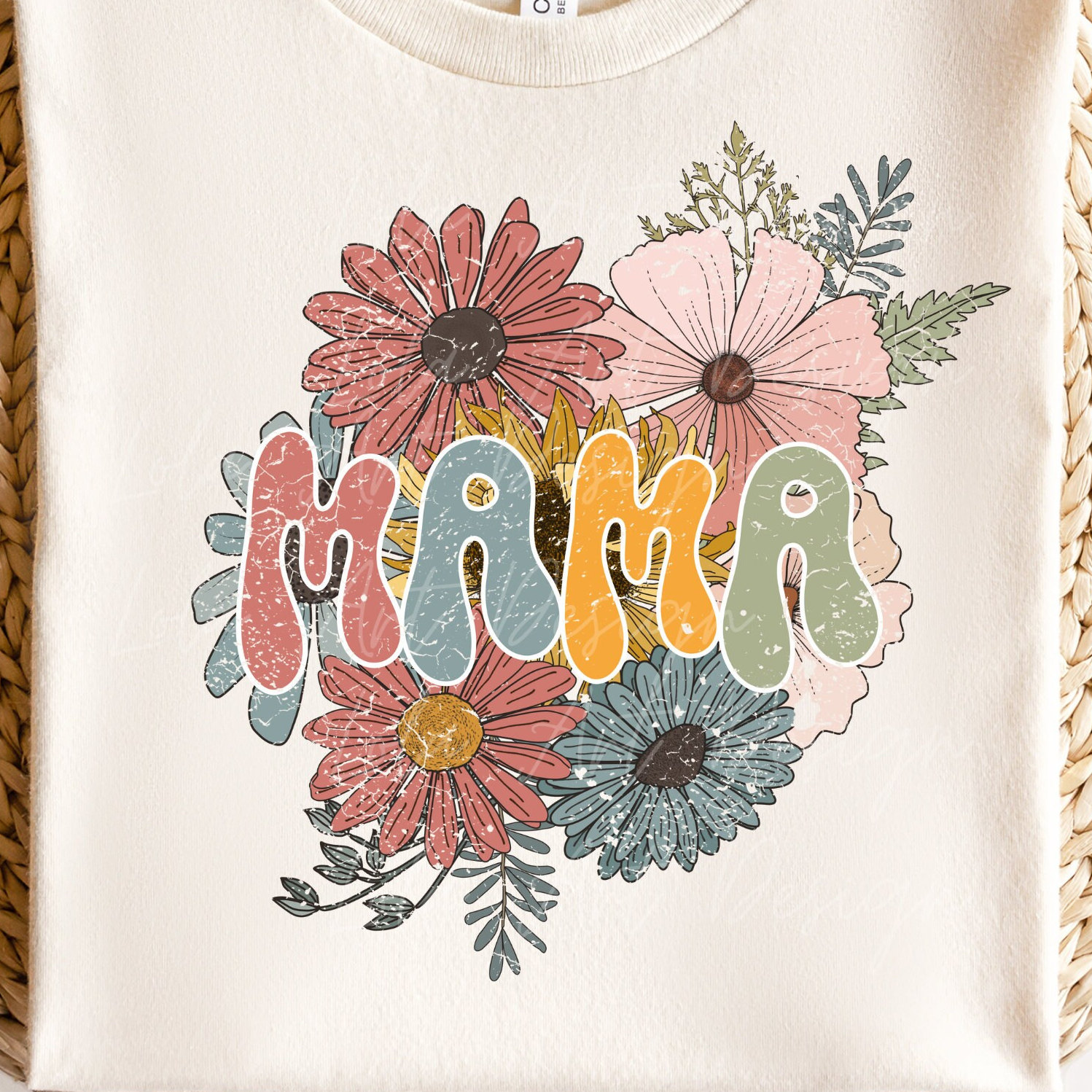 Floral Mama PNG, Mother's Day Sublimation Design Download, Mama Sublimation, Mom Png, Retro Mama ...