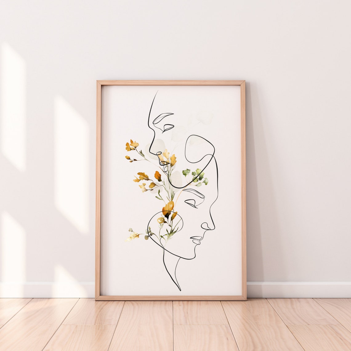 One Line Drawing Couple Wall Art Single Line Romantic Set of - Etsy