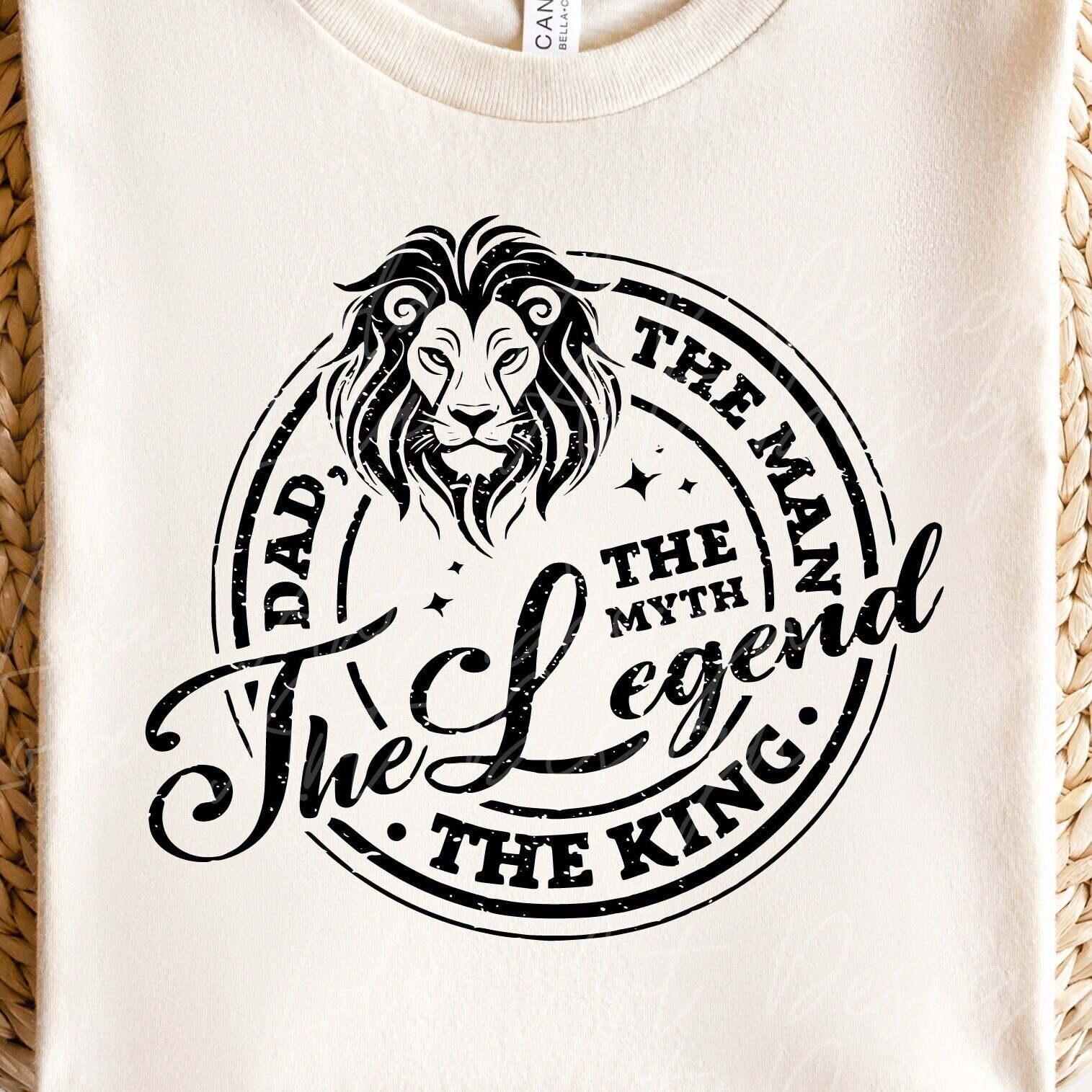 Father's Day Svg and Png Sublimation Design Image, Lion Dad the Man the ...