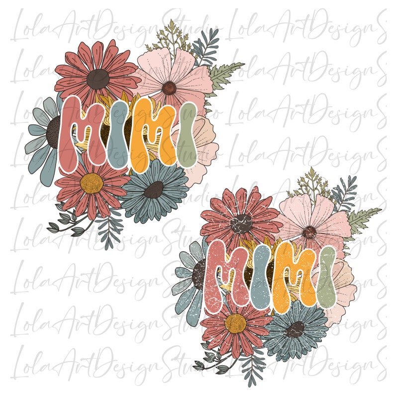 Mimi PNG for Sublimation Boho Mimi Shirt Design Png Floral - Etsy