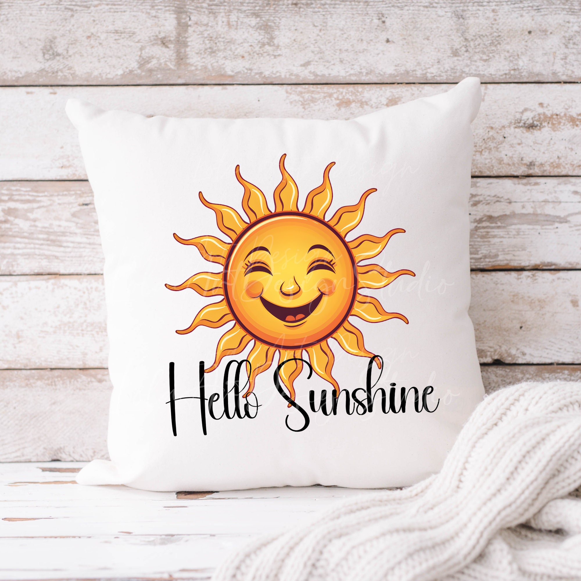 Hello Sunshine PNG Sublimation Design Cute Funny Smiling Sun - Etsy
