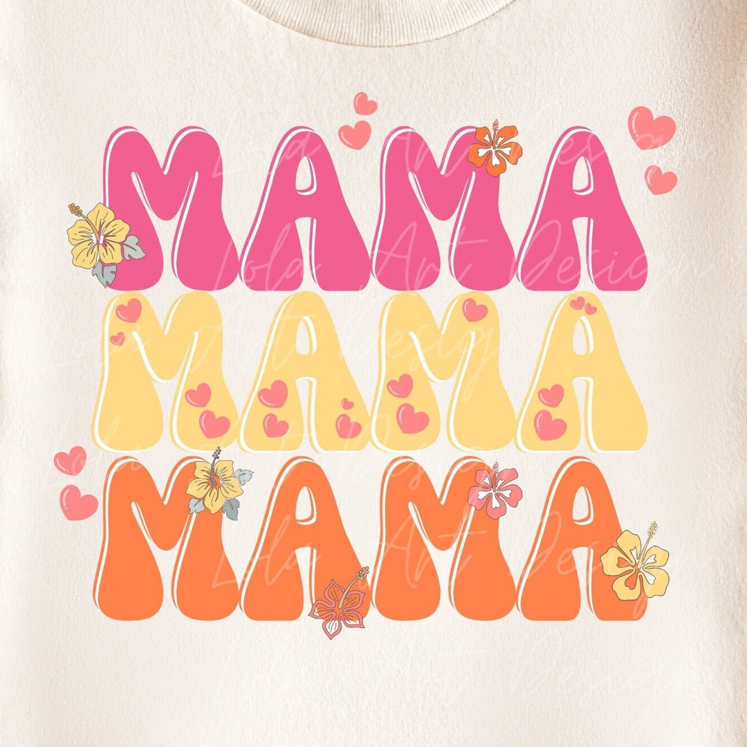 Retro Mama PNG Sublimation Digital Design Download, Summer Mama Png ...
