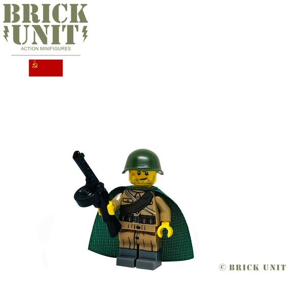 Custom LEGO® WW2 Russian Red Army Soldier Minifigure - Etsy