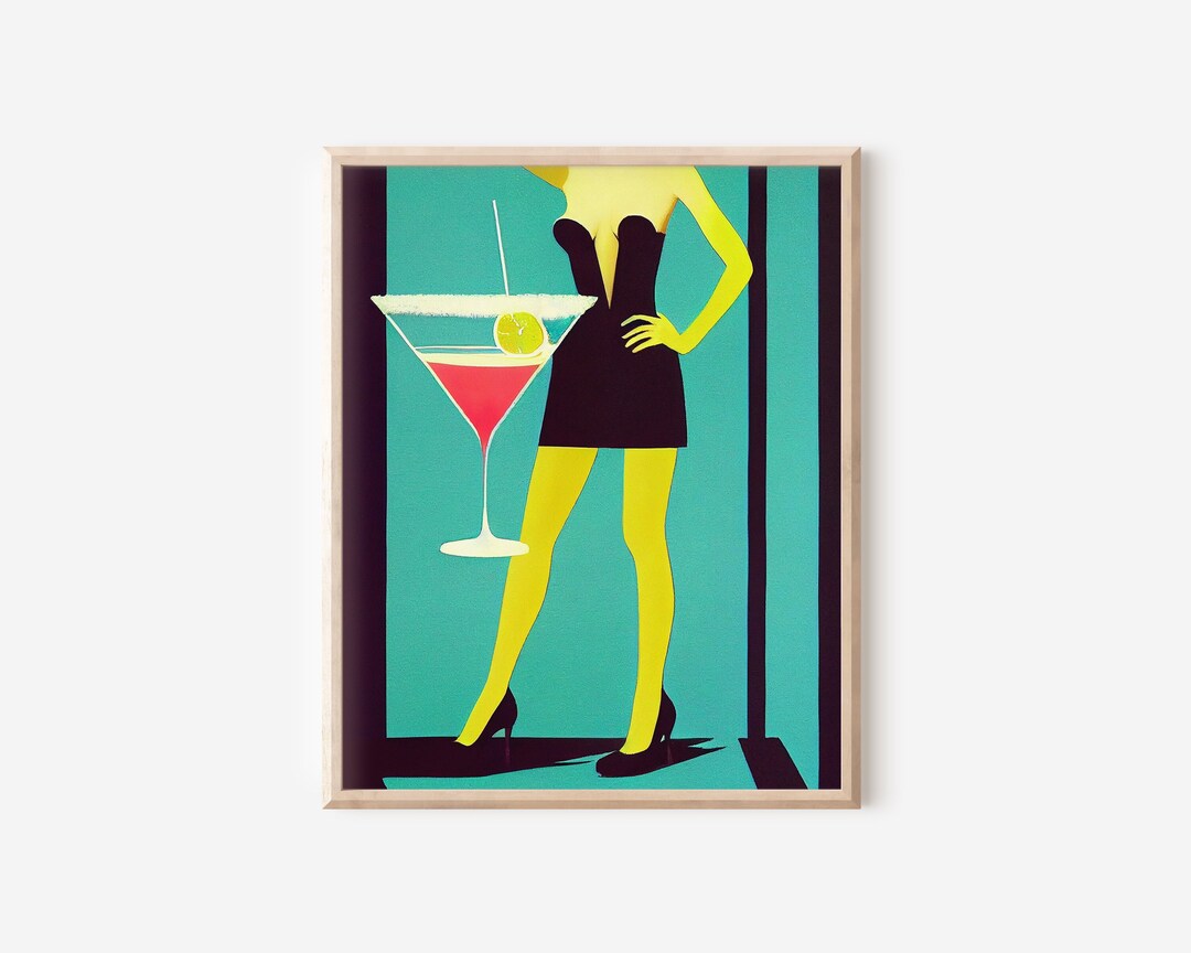 Printable Trendy Art for Kitchen or Bar, Cocktail Prints for Home Bar ...