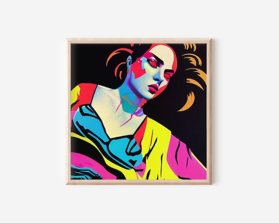 Printable 80s Inspired Sketch Art Print Fashion Gift 80s - Etsy