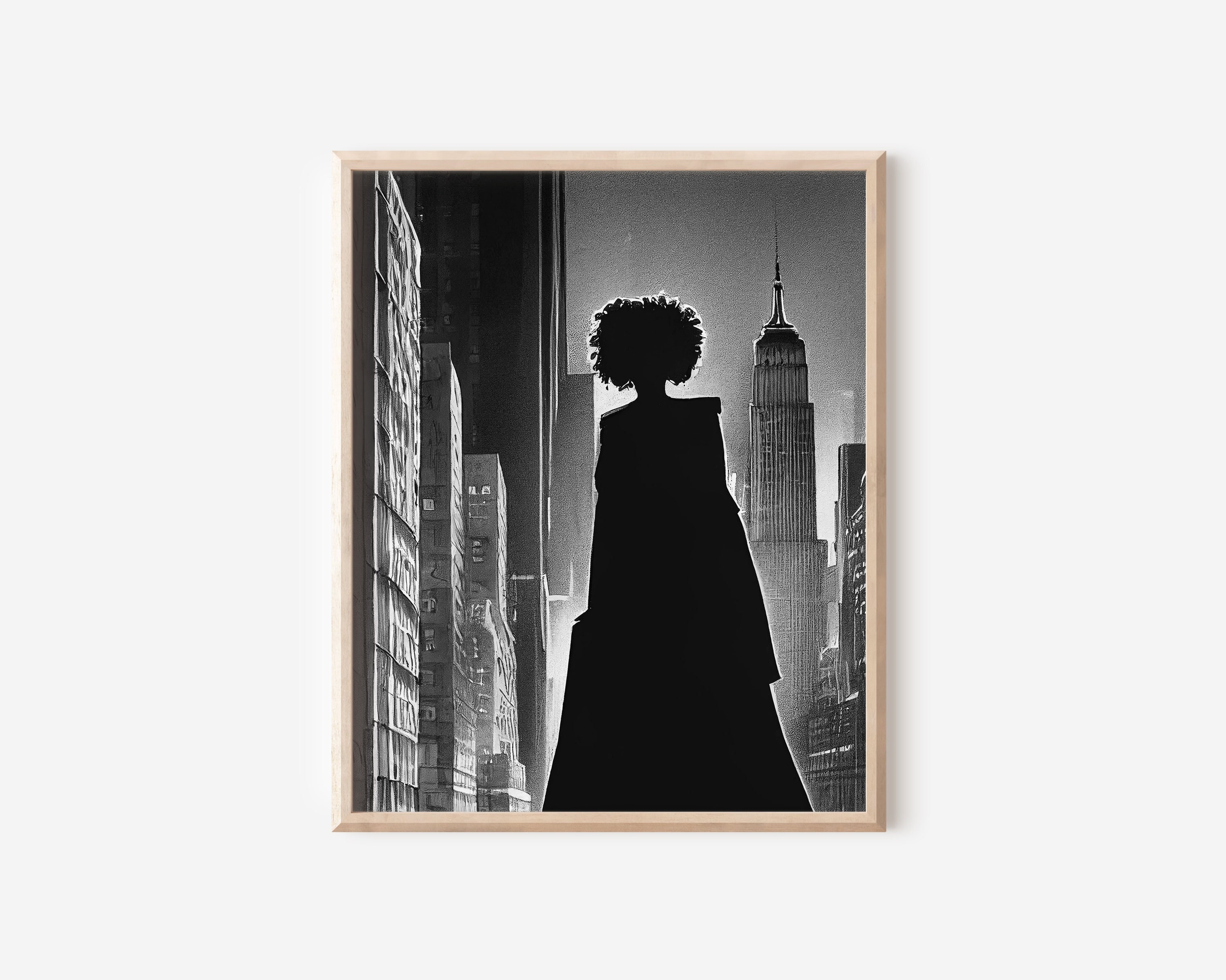 Printable Black and White Woman Print, Abstract Woman Illustration ...