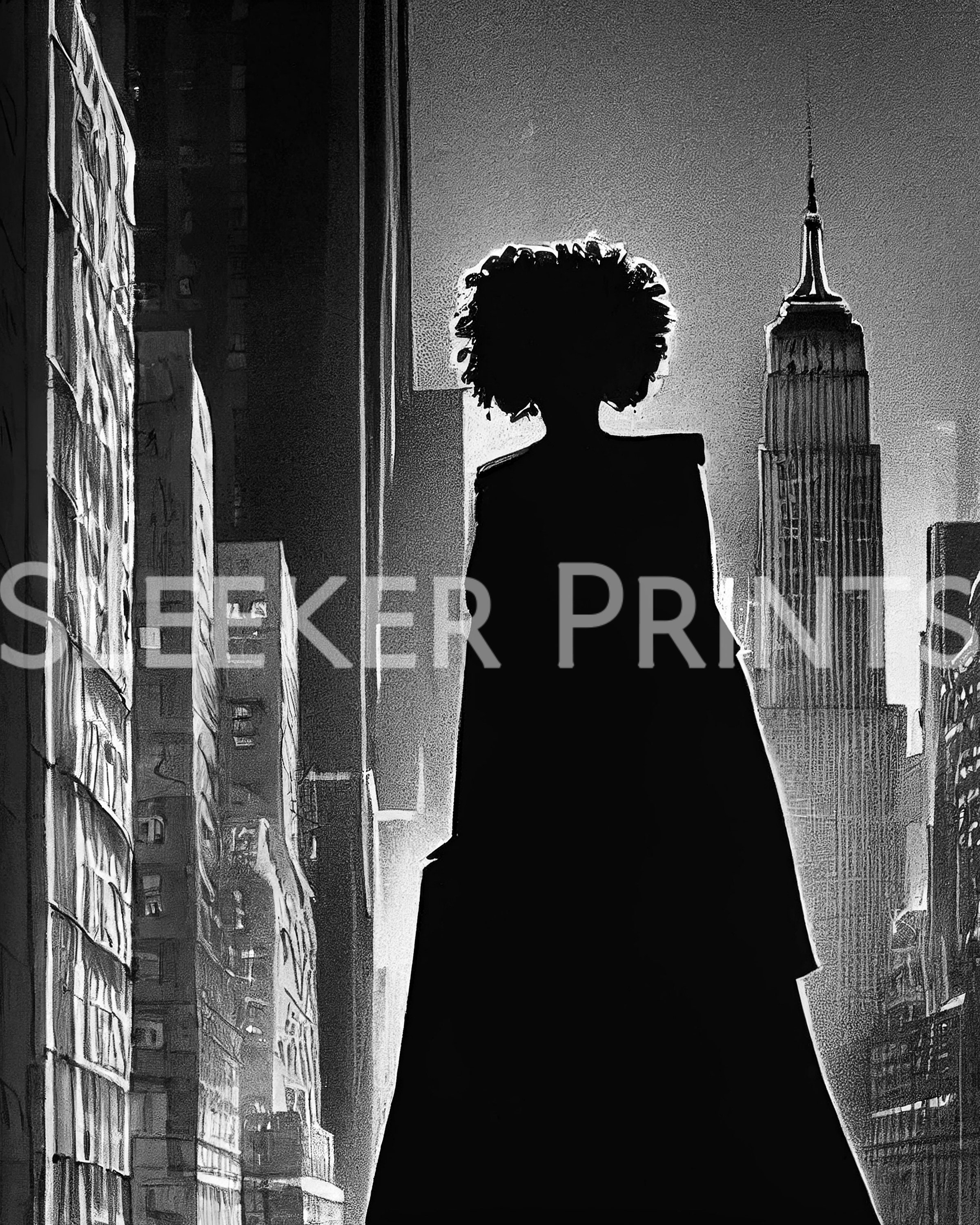 Printable Black and White Woman Print, Abstract Woman Illustration ...