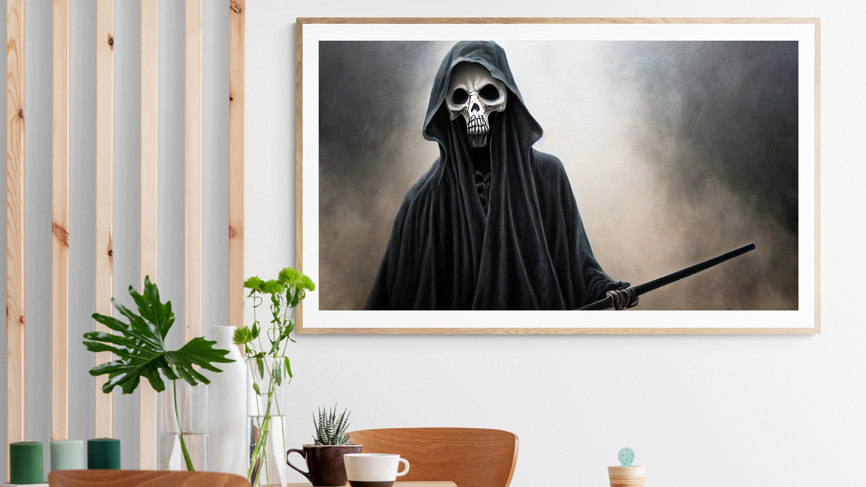 Grim Reaper Frame Tv Digital Art, Halloween Night Frame Tv Art 4K ...