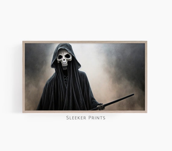 Grim Reaper Frame Tv Digital Art Halloween Night Frame Tv Art - Etsy UK