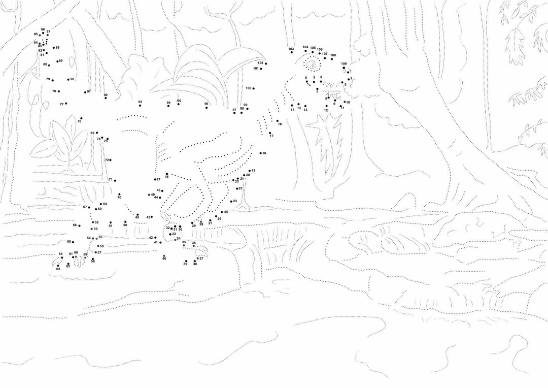 Connect the Dots Dinosaurs, Color and Connect, No Numbers Connect ...