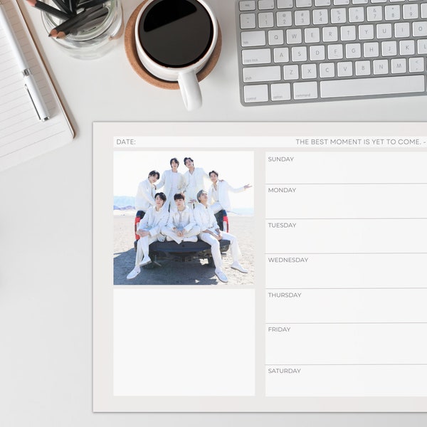 BTS Jimin 2024 Calendar, Year at a Glance, 11x8.5 PDF, JPG, Printable ...