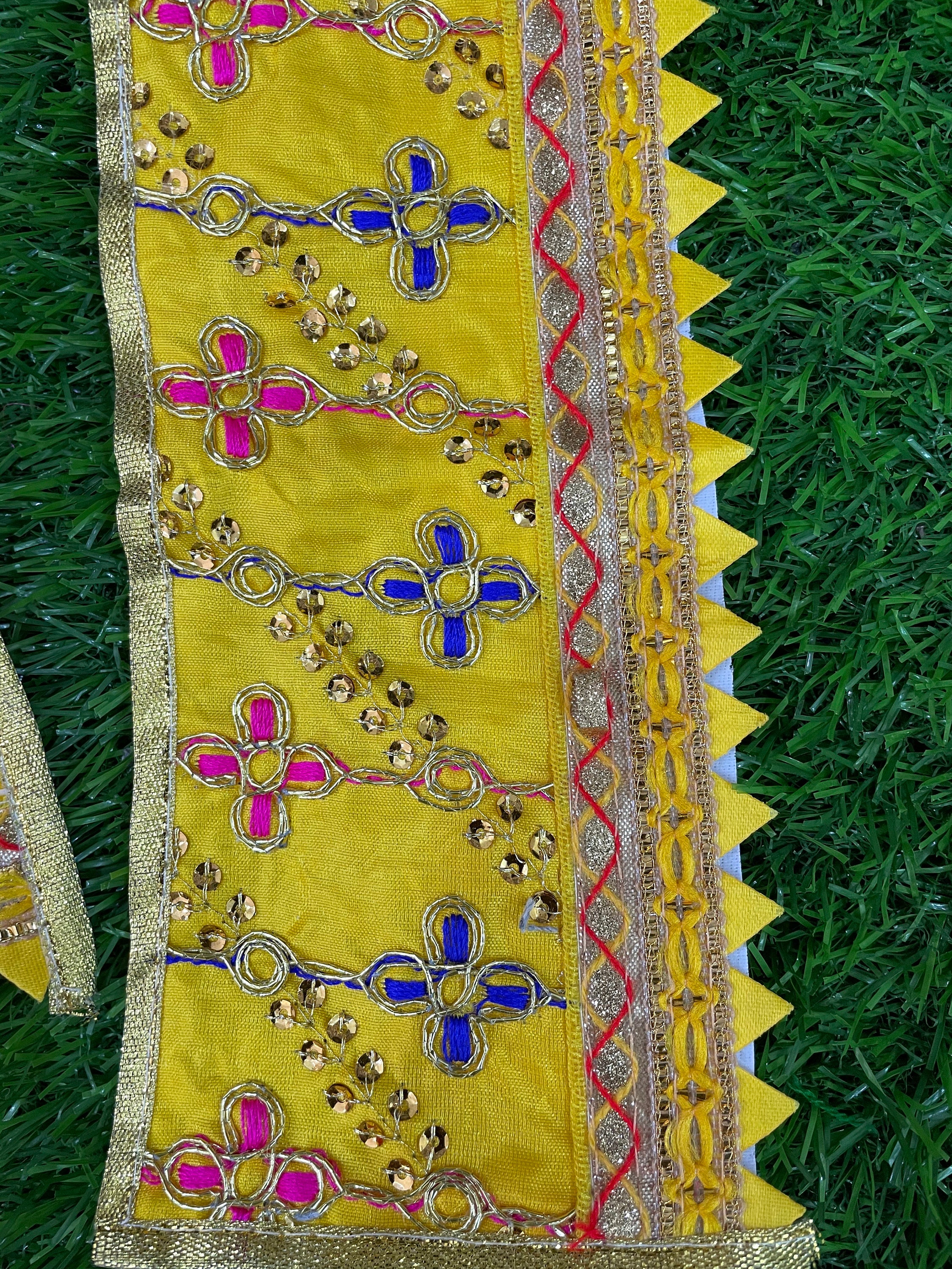 Beautiful Radha Krishna Dress in Beautiful Colour / Embroidered Fabric ...