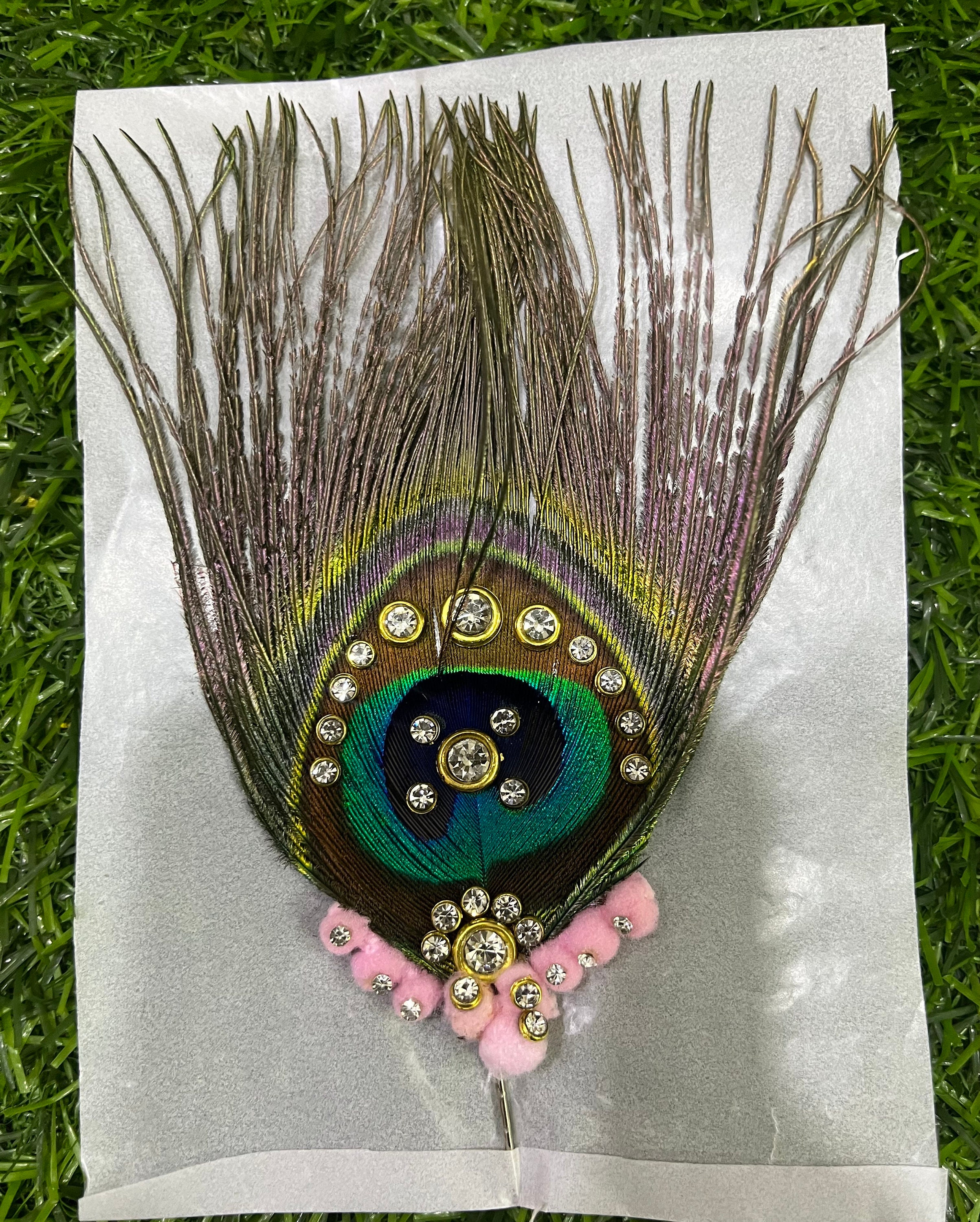 Elegant Morpankh Krishna Kalangi / Laddu Gopal Statue Pin for Crown ...