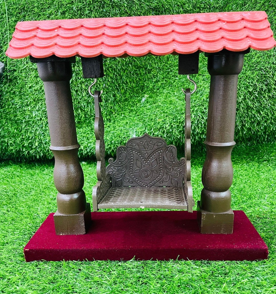 Laddu Gopal Jhula in Modern Style / Home Temple Decor / Swing Available ...