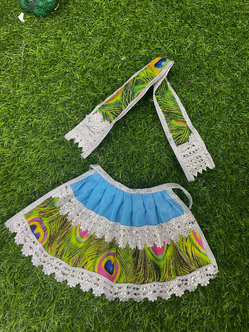 Amazing Ganesh Ji Radha Rani and Mata Rani Lehenga Patka / - Etsy