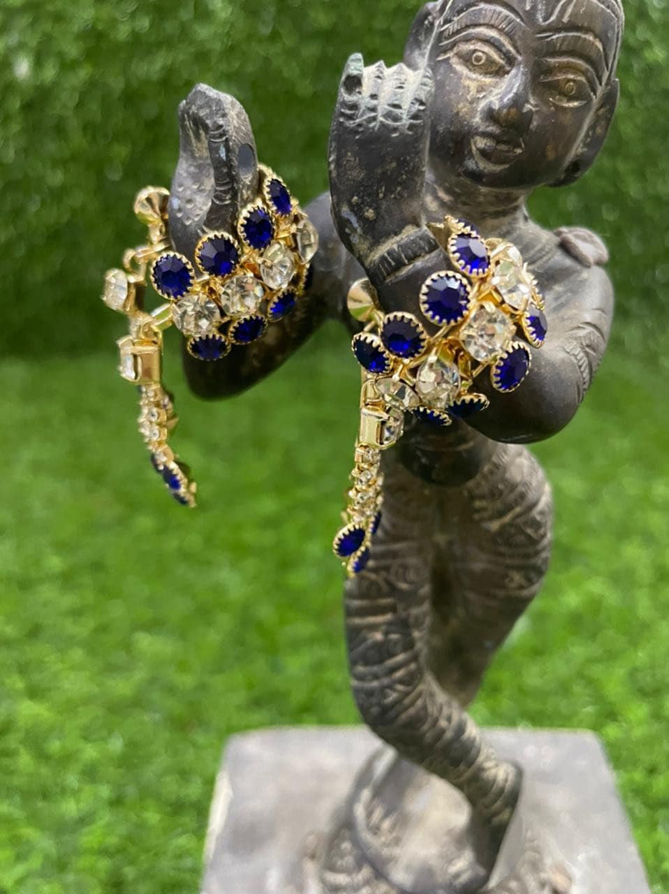 Stone Embellished Radha Krishna Bangles / Laddu Gopal Kangan ...