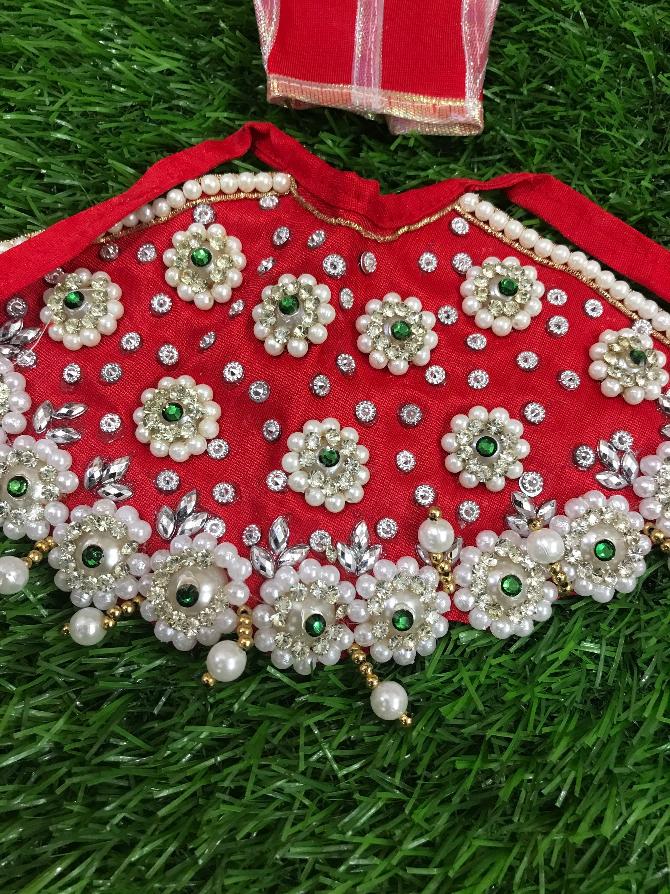 Beautiful Radha Krishna Dress in 5 Colours / Pearl and Stone Work ...