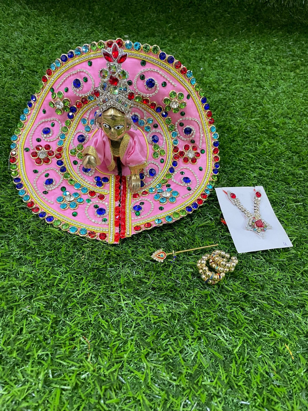 Heavy Stone Work Krishna Dress / Available for Size 0,1,2,3,4,5,& 6 ...