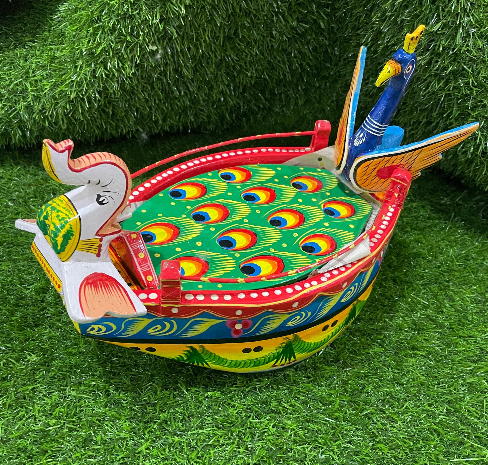 Wooden Boat for Laddu Gopal / Home Decor / Temple Decor / Krishna Leela ...