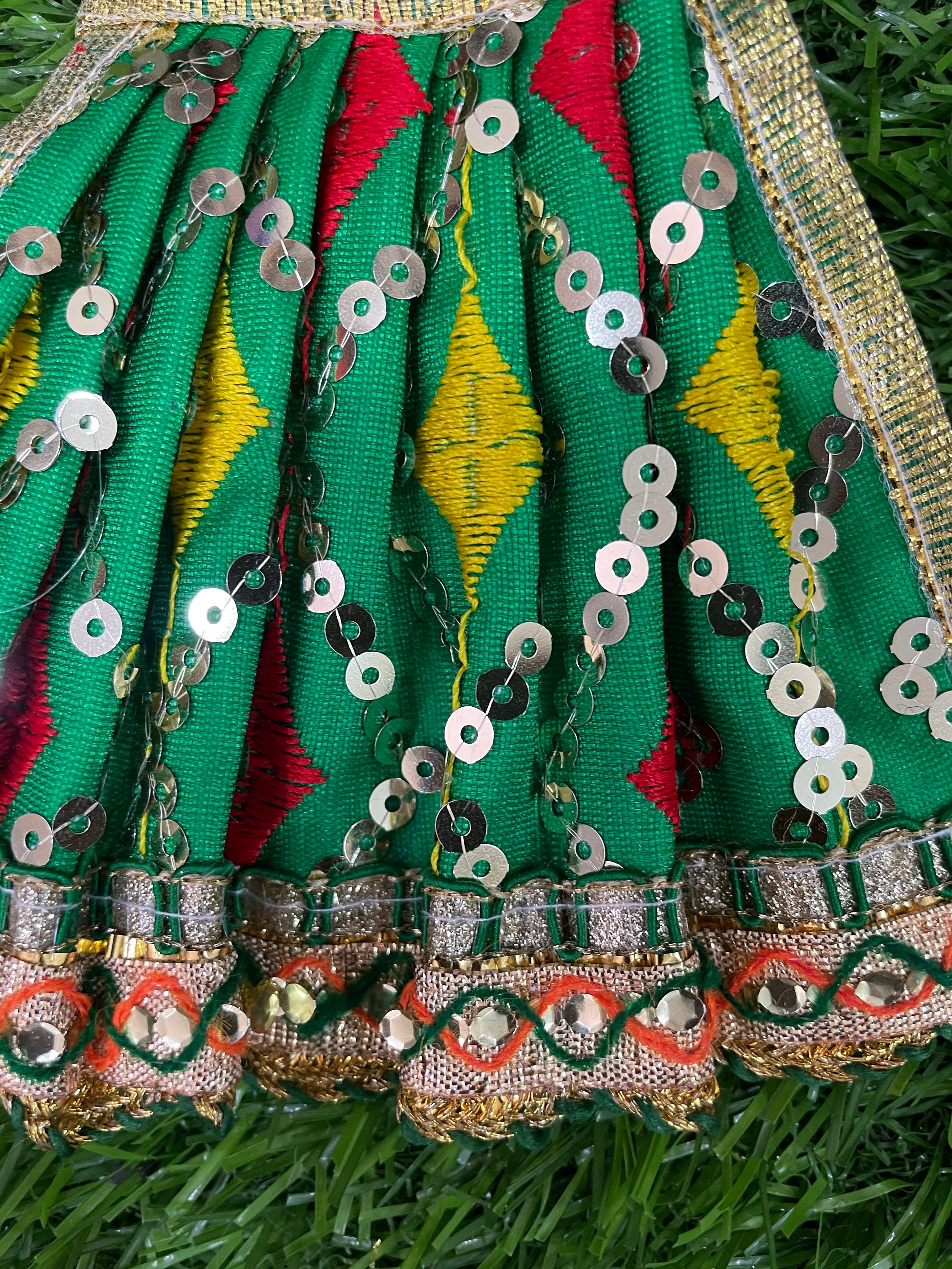 Beautiful Radha Krishna Dress in Beautiful Colour / Sequin Work ...