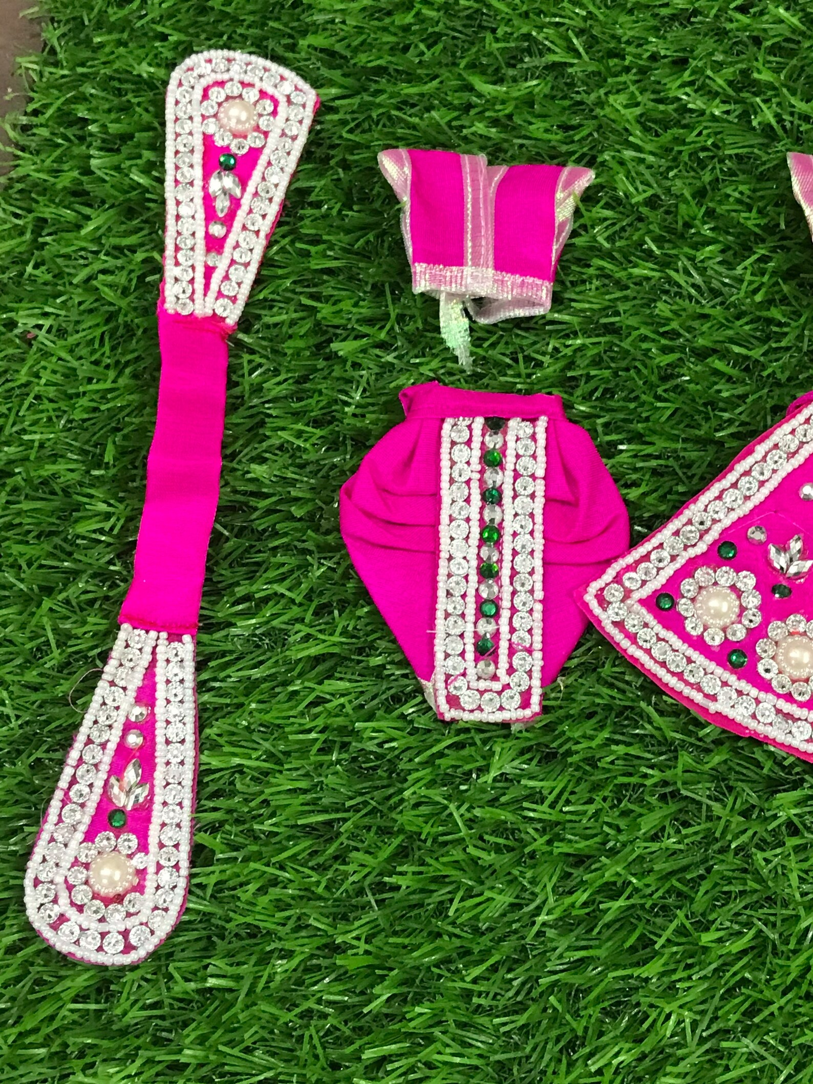 Beautiful Radha Krishna Dress / Stone Work and Embroidered Poshak ...