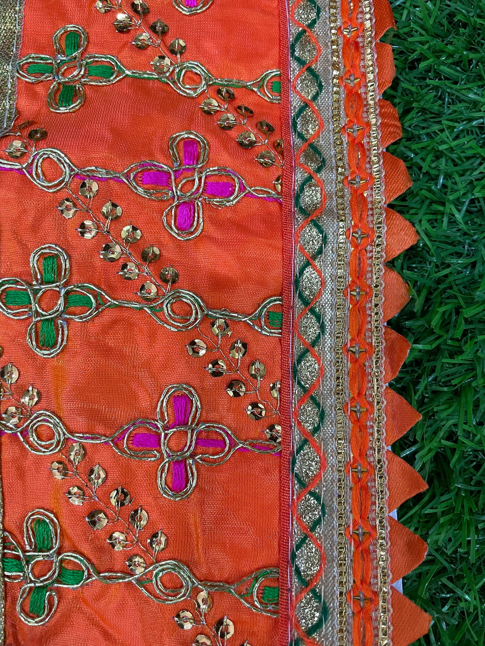 Beautiful Radha Krishna Dress in Beautiful Colour / Embroidered Fabric ...