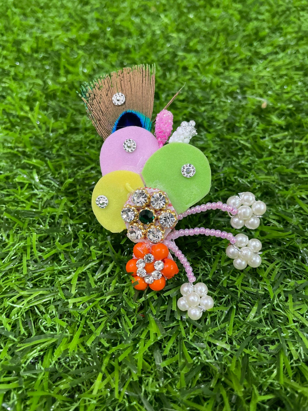 Elegant Krishna Kalangi / Laddu Gopal Statue Pin for Size 4-6 / for ...