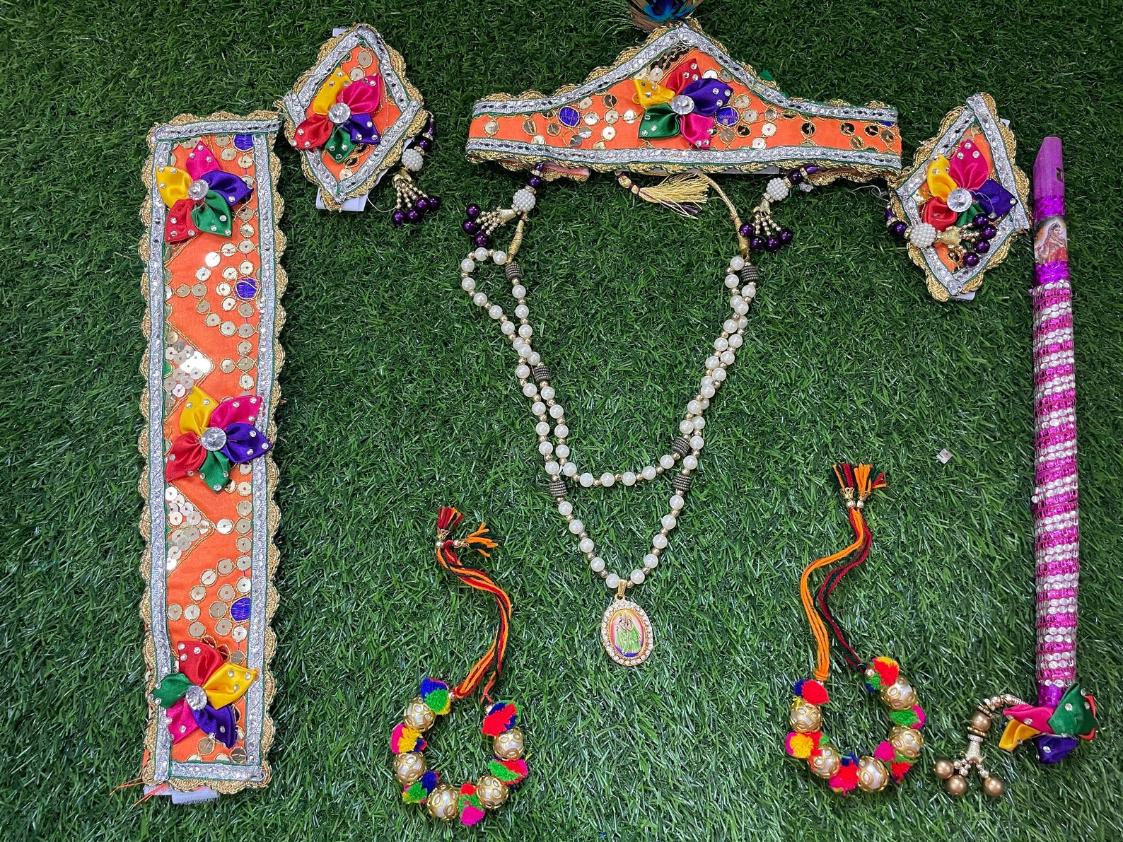 Krishna Shringar Set / for Kids / Janmashtami Celebration/ Kids as ...