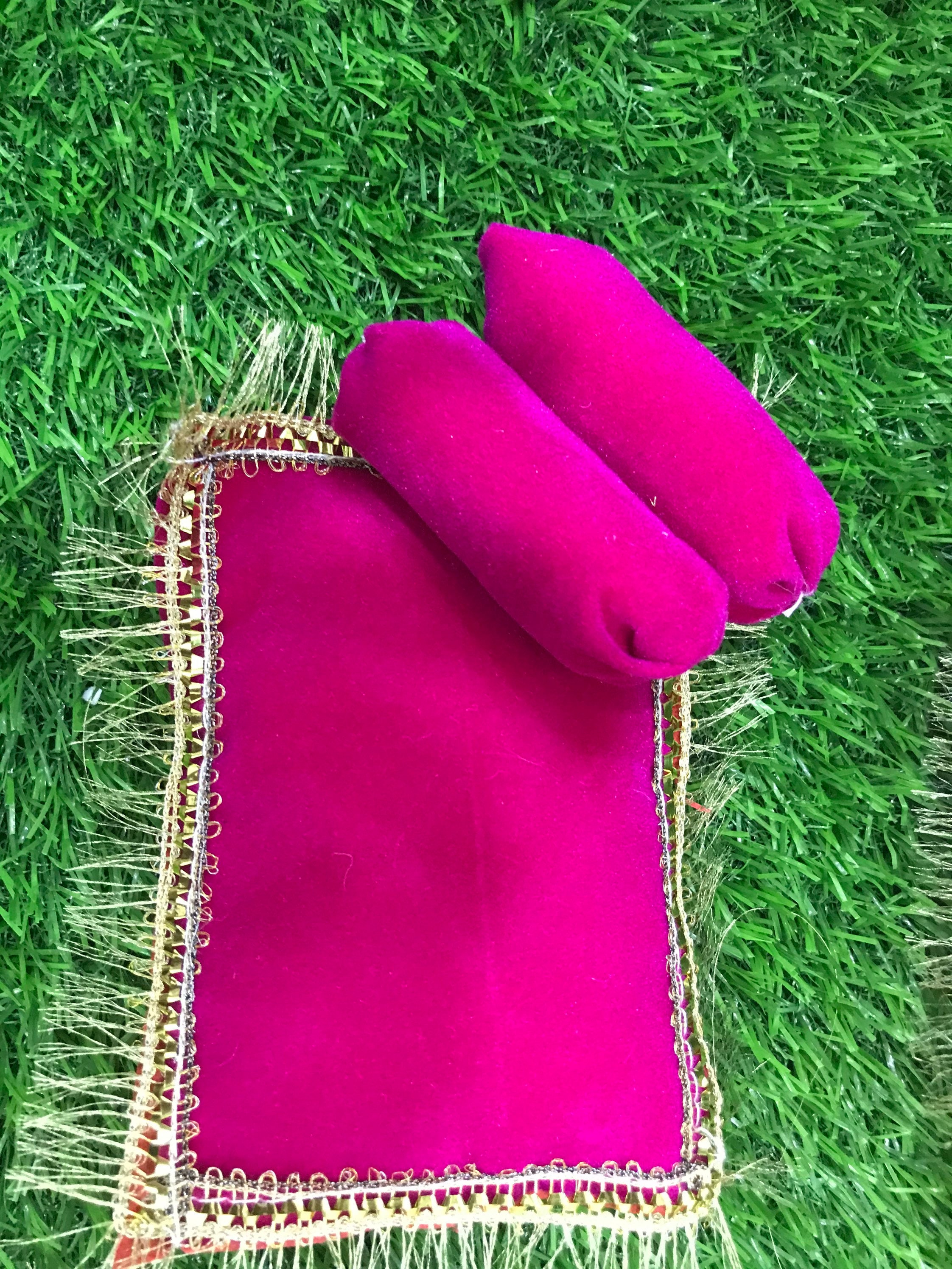 Laddu Gopal Gaddi for Singahasan/ Bed for Deity Idols / 2 Patterns ...