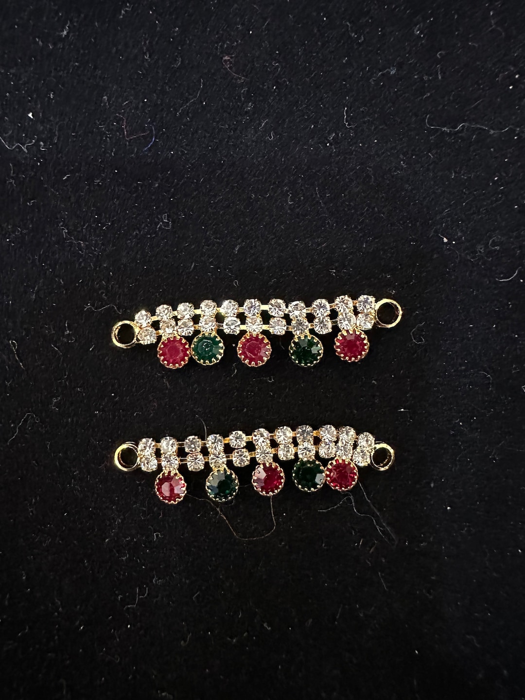 Stone Embellished Set of 2 Radha Krishna Anklets / Size 6-10 Inch Idol ...