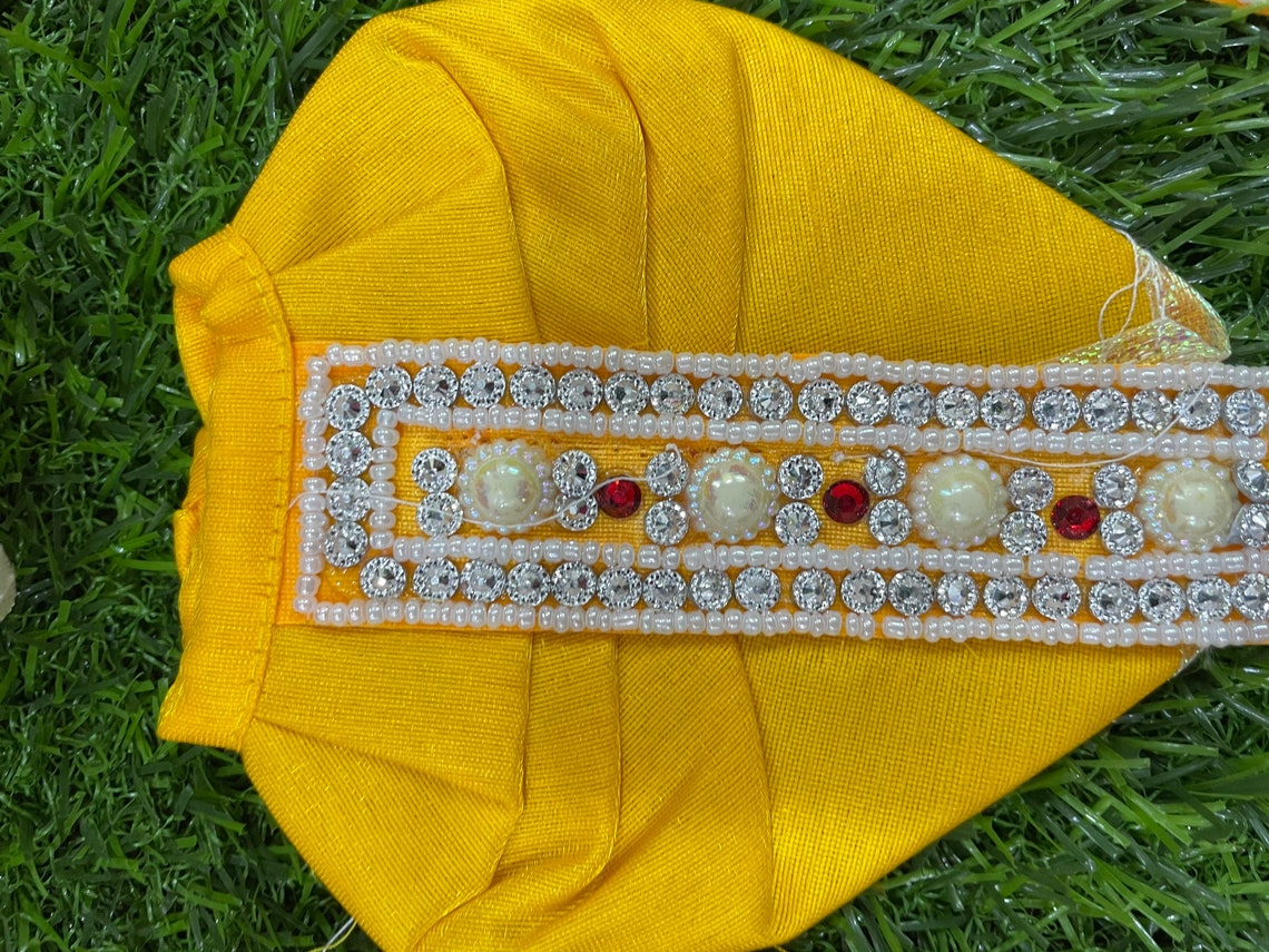 Beautiful Radha Krishna Dress / Stone Work and Embroidered Poshak ...